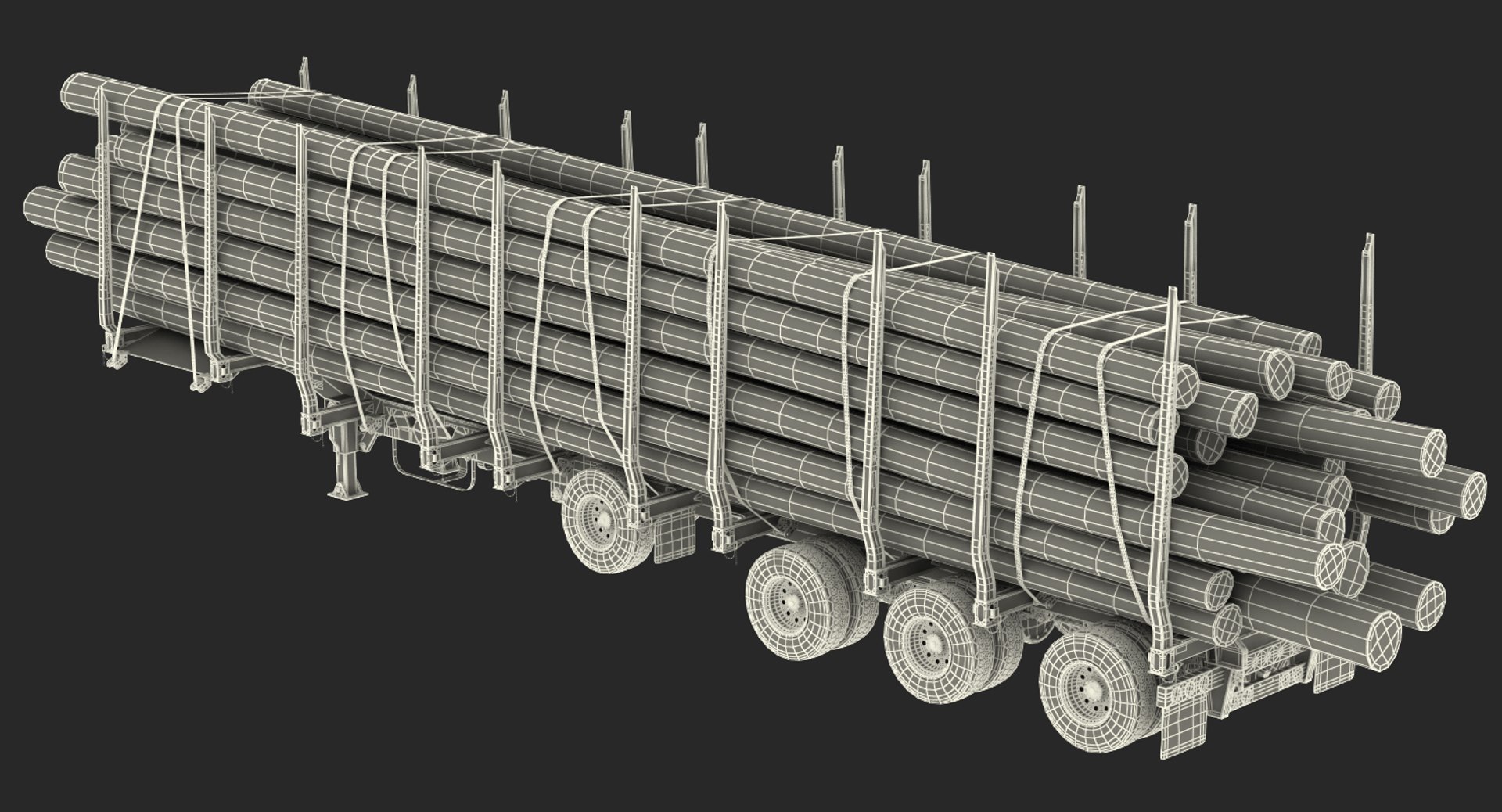 Free 3D Logging Trailer Manac - TurboSquid 1418483