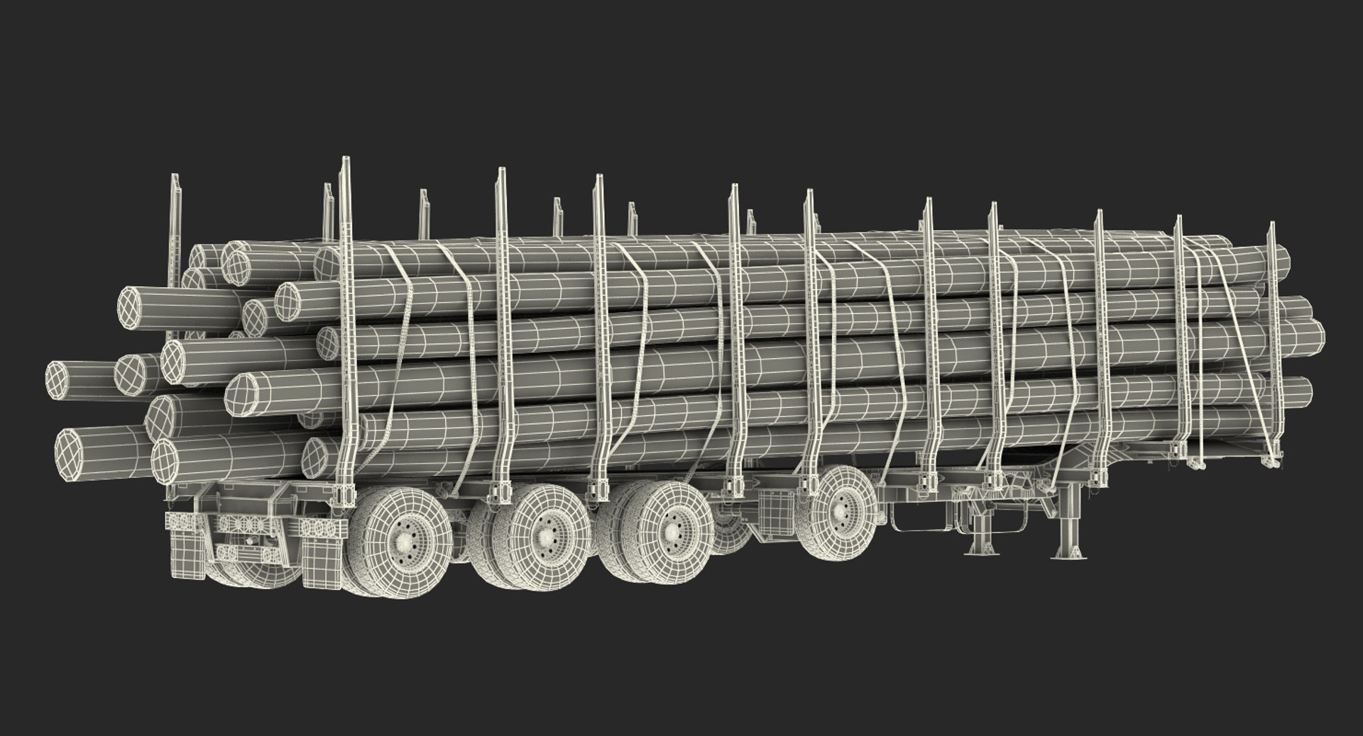 Free 3D Logging Trailer Manac - TurboSquid 1418483