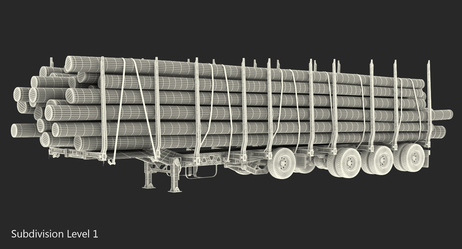 Free 3D Logging Trailer Manac - TurboSquid 1418483