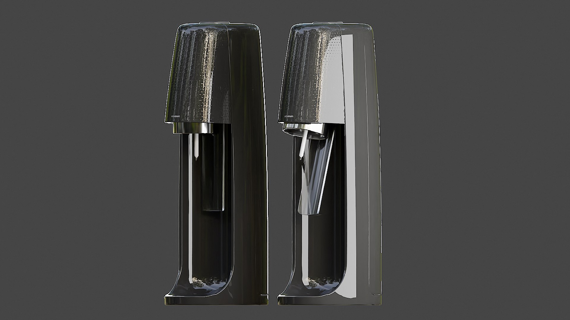 3D Sodastream Machine Sparkling Water Maker Black Model - TurboSquid ...