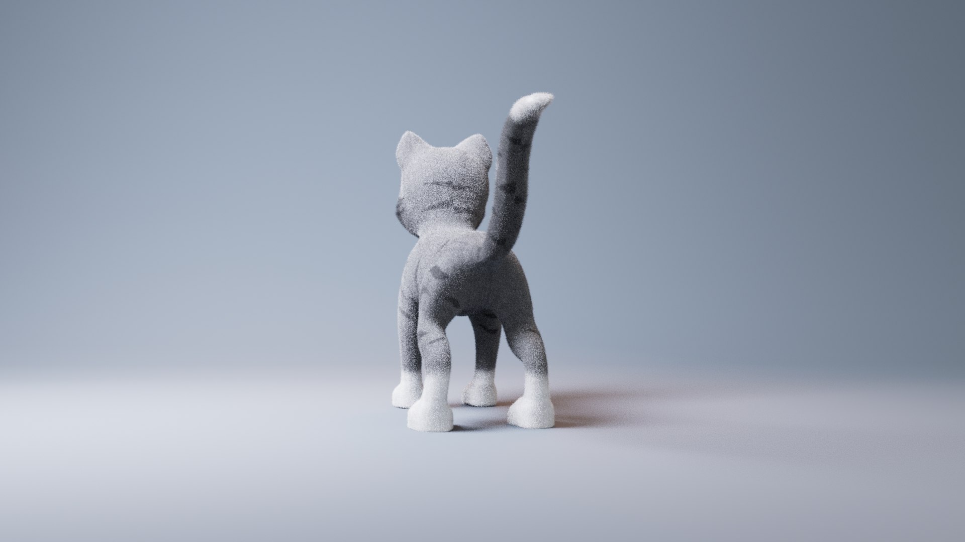 3D GRAY TOONED CAT - TurboSquid 2105898