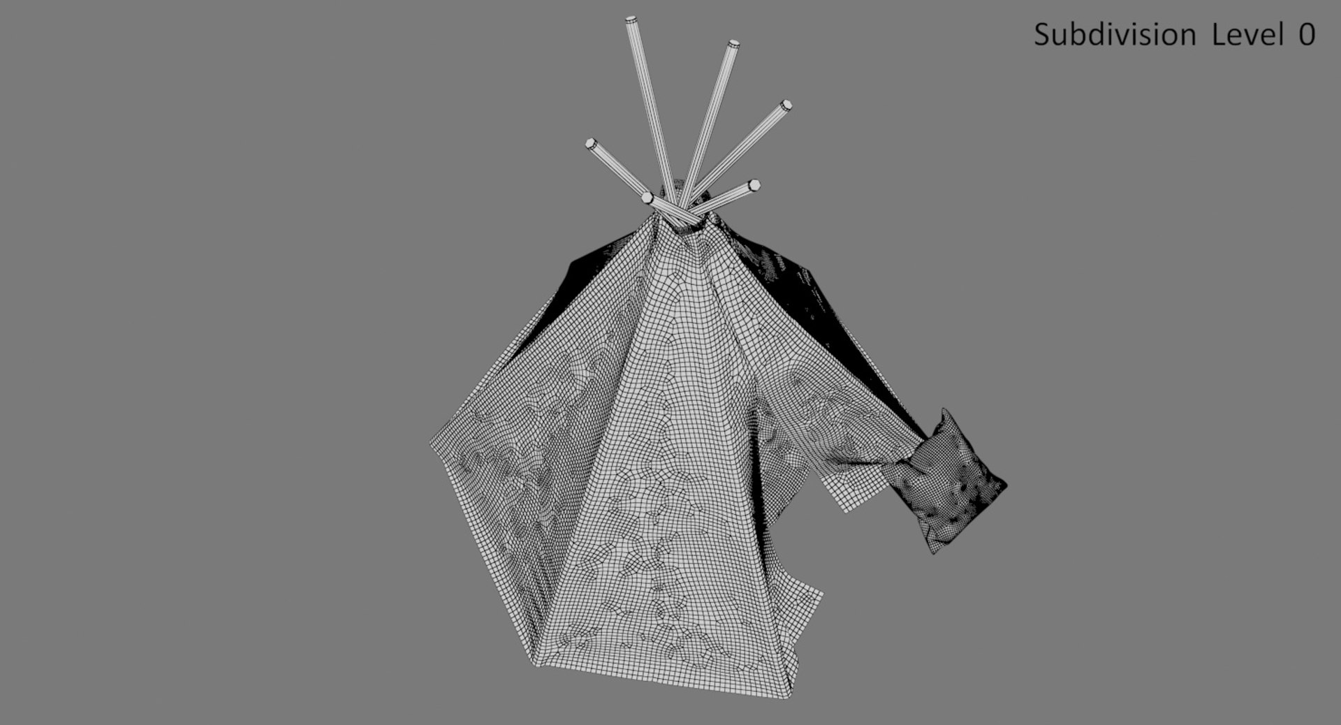 3D Tepee 01 3 Model - TurboSquid 1357268