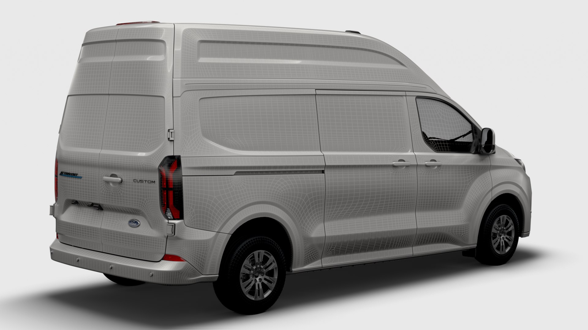 Ford E Transit Custom L2H2 2023 3D - TurboSquid 2000609