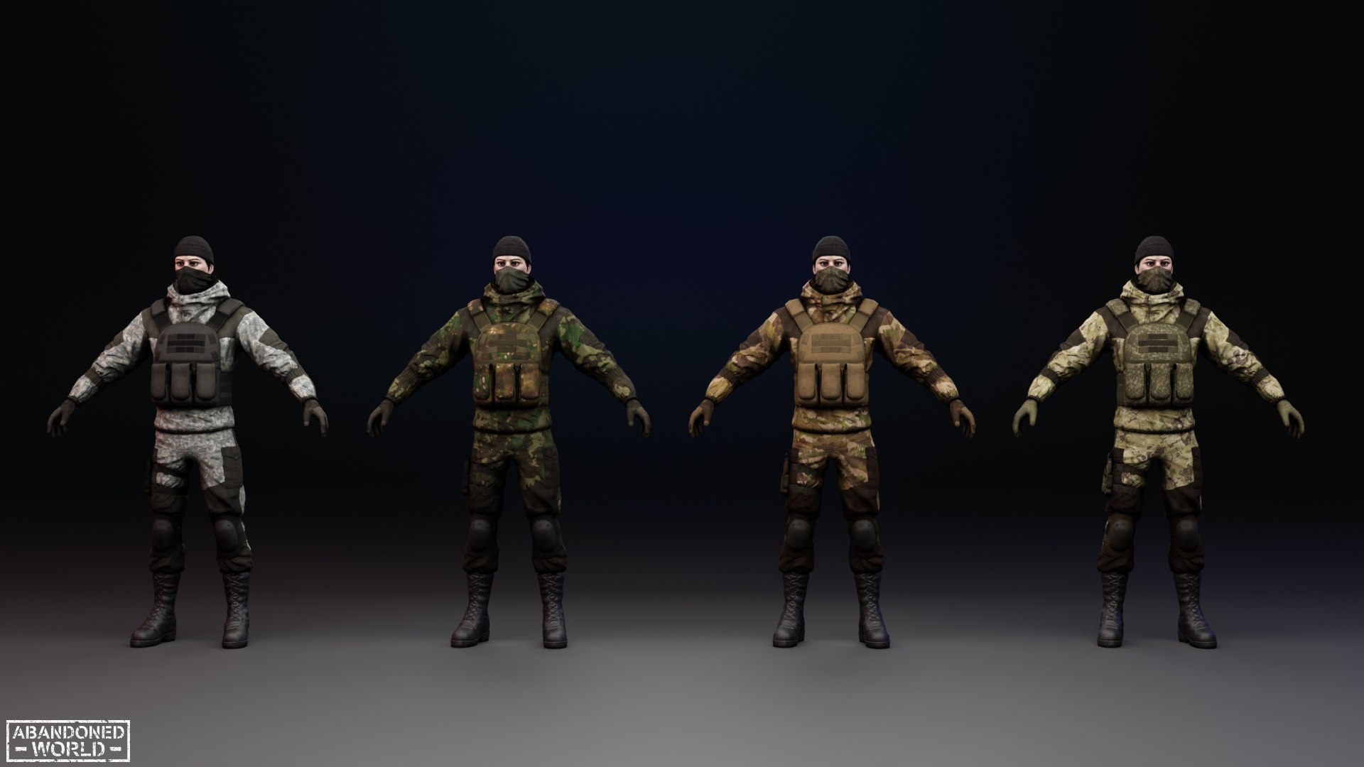 3D Military Mercenary Bandit - TurboSquid 2204131
