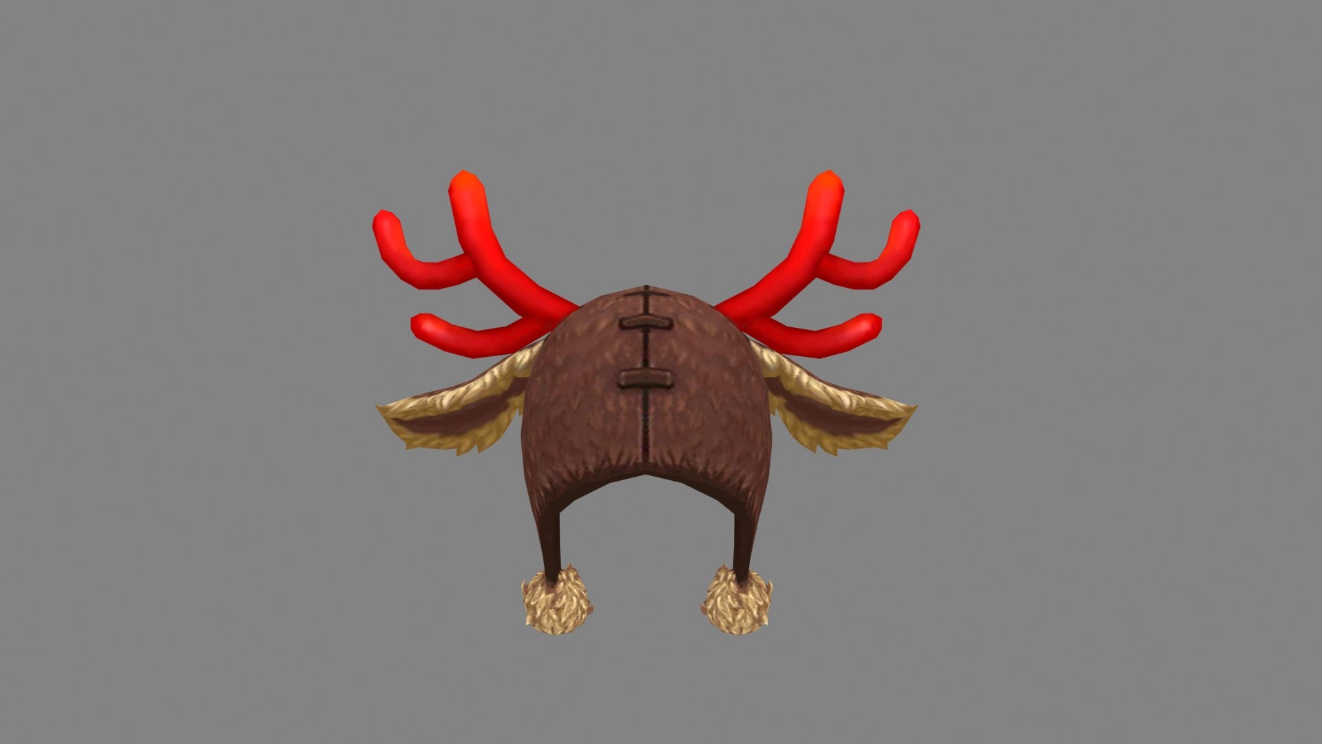 3D Cartoon Elk Hat Low-poly - TurboSquid 1957496