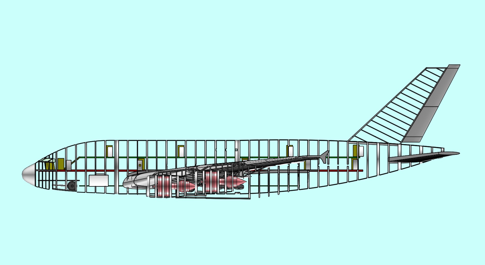 Airbus A380-800 Aircraft Solid Model - TurboSquid 1322403