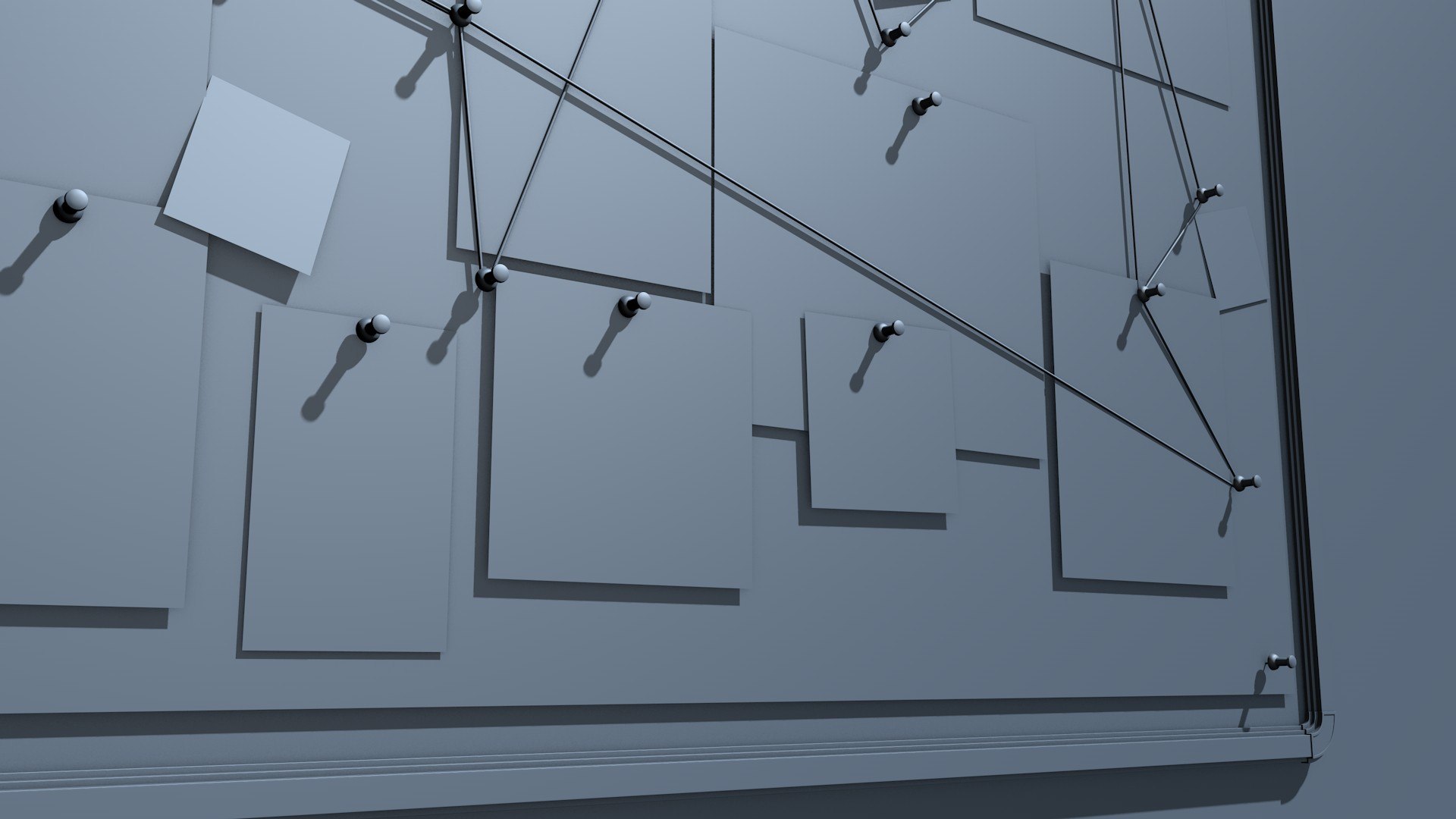 3D Crime Scene Evidence Board Model - TurboSquid 2236454