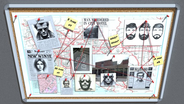 modelo 3d Junta de pruebas de la escena del crimen - TurboSquid 2236454