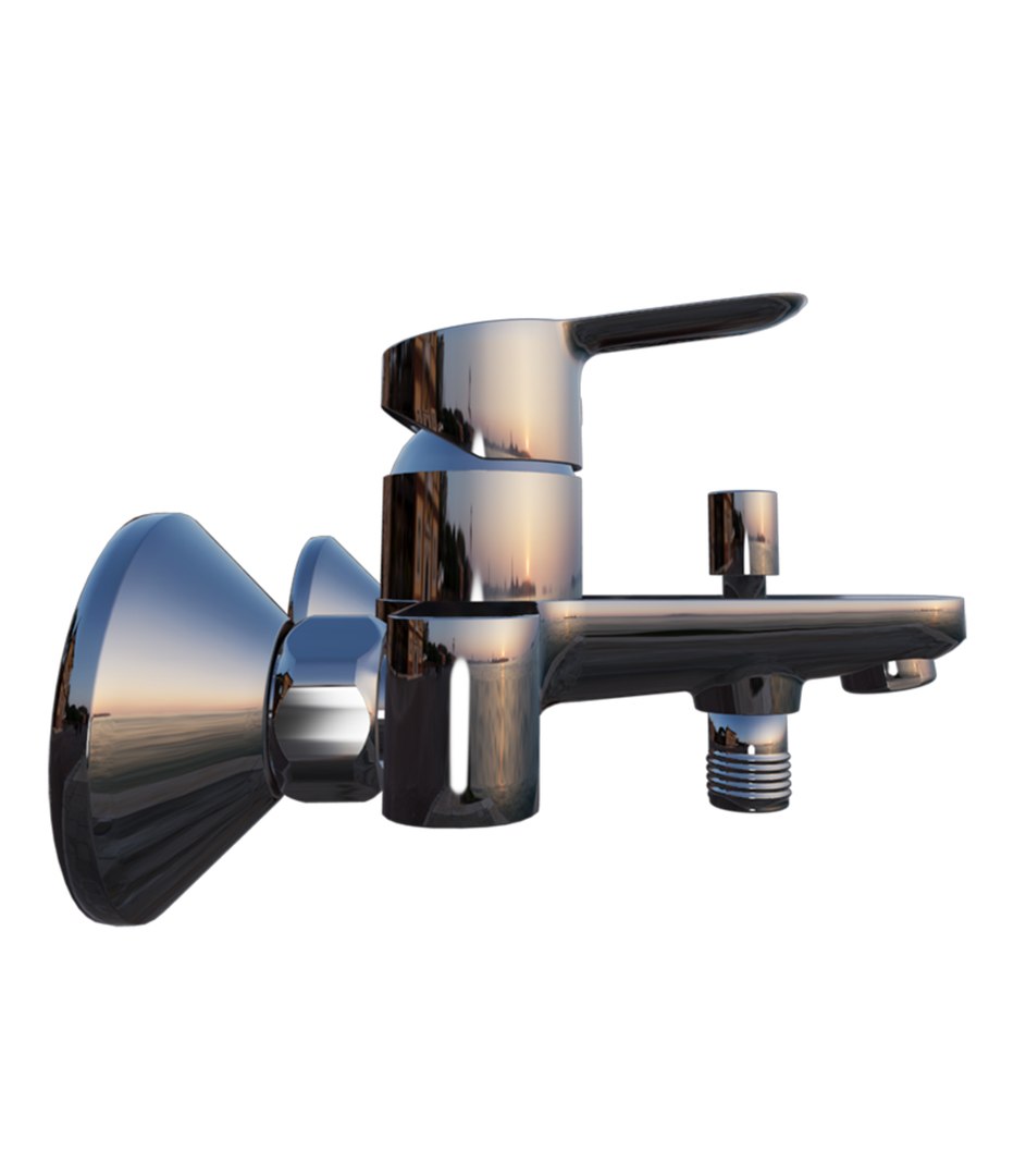 3D Grohe Product-faucet-BauEdge - 2-hole Bath Mixer Model - TurboSquid ...