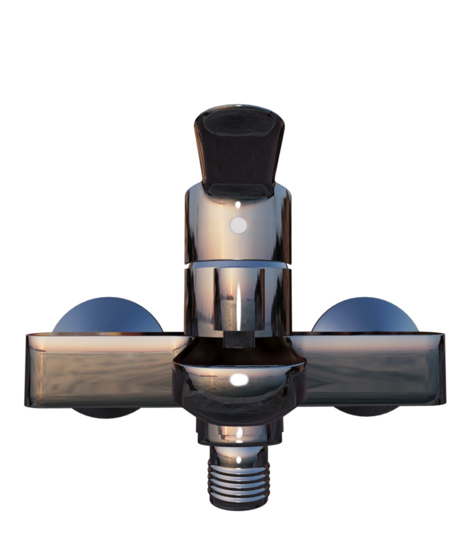 3D Grohe Product-faucet-BauEdge - 2-hole Bath Mixer Model - TurboSquid ...