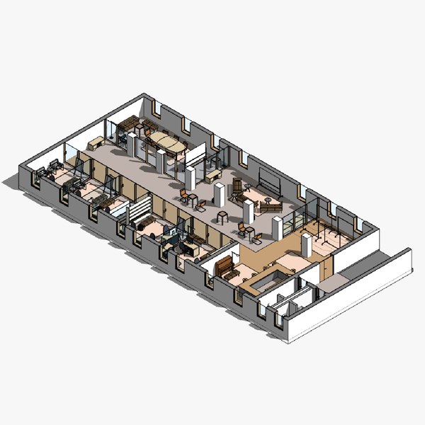 modelo 3d Coworking - Modelo de Revit - TurboSquid 2018319
