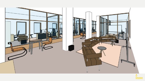 modelo 3d Coworking - Modelo de Revit - TurboSquid 2018319