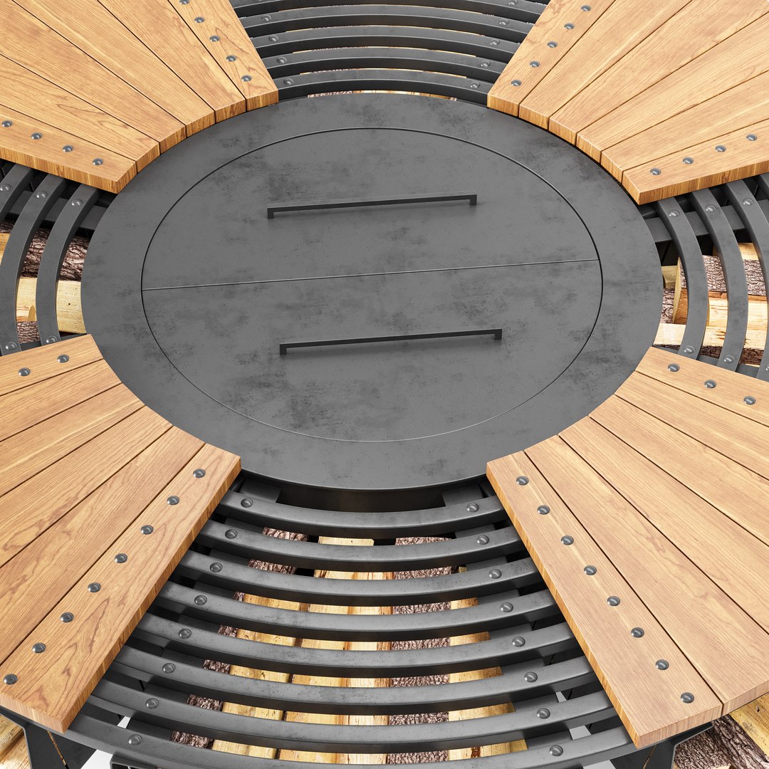 3D Fire Pit 06 Model - TurboSquid 2103303