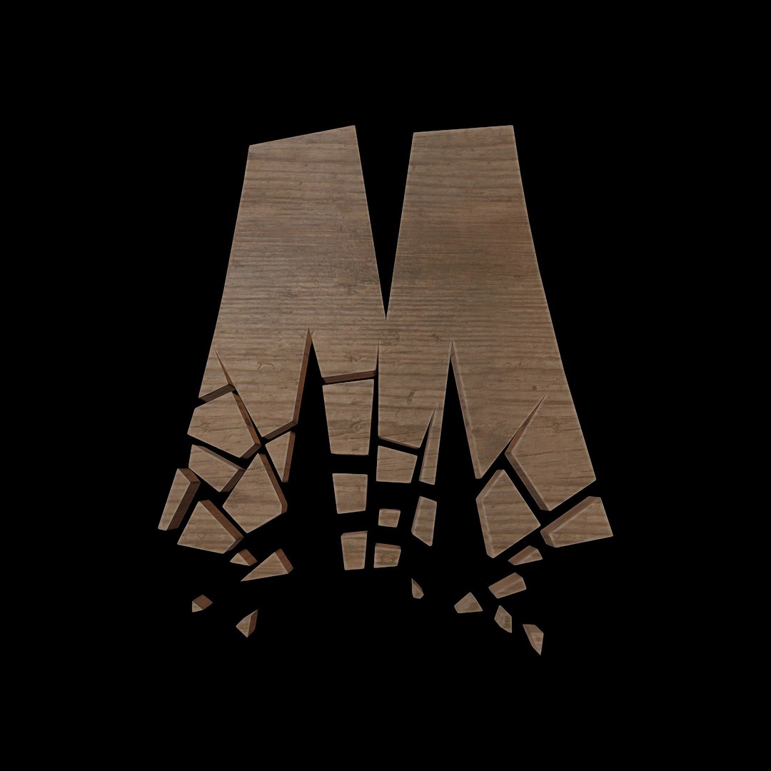 3D Letter M Model TurboSquid 1661559