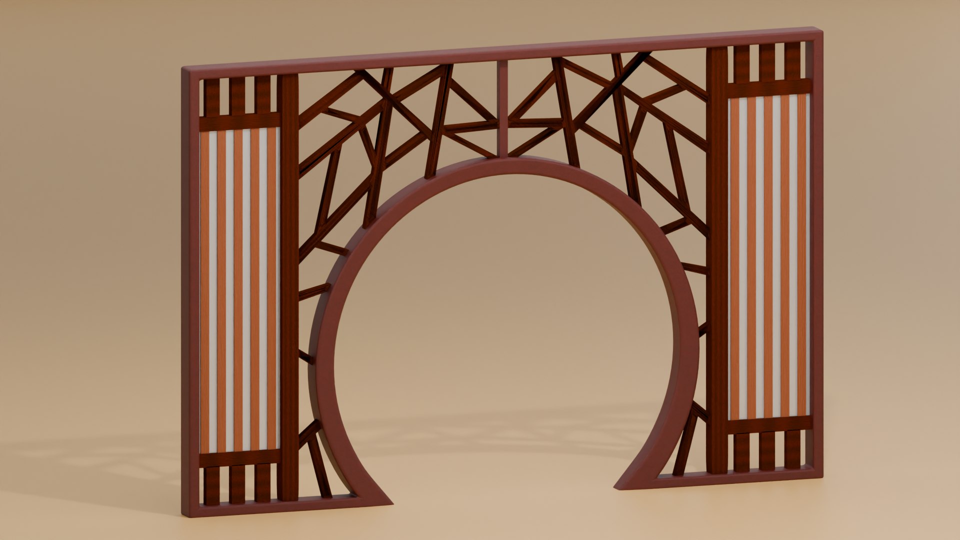 Chinese Classic Moon Gate Style 1 3D Model - TurboSquid 2347633