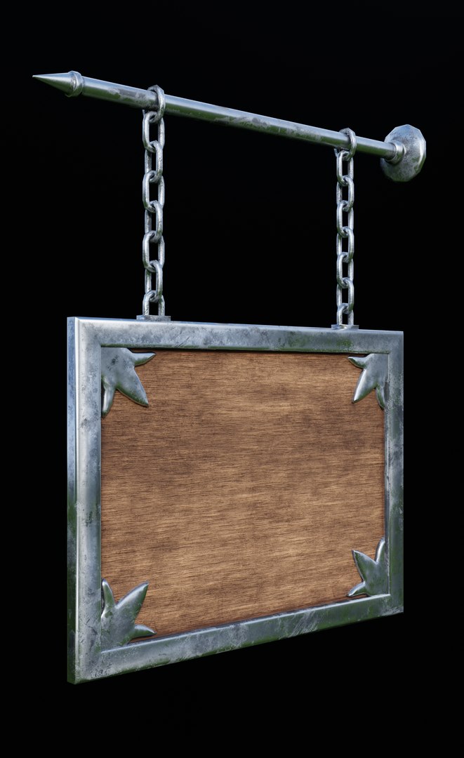3D Medieval Sign - TurboSquid 1803946