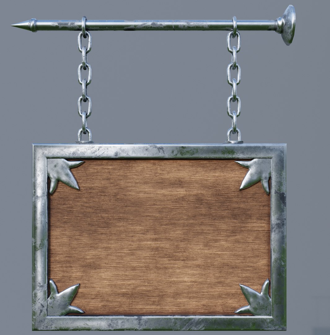 3D Medieval Sign - TurboSquid 1803946