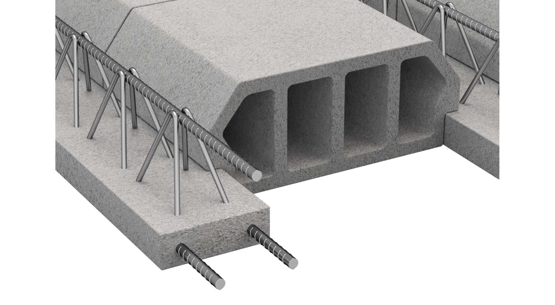 3D Concrete Floor Slab Block System - TurboSquid 2168735