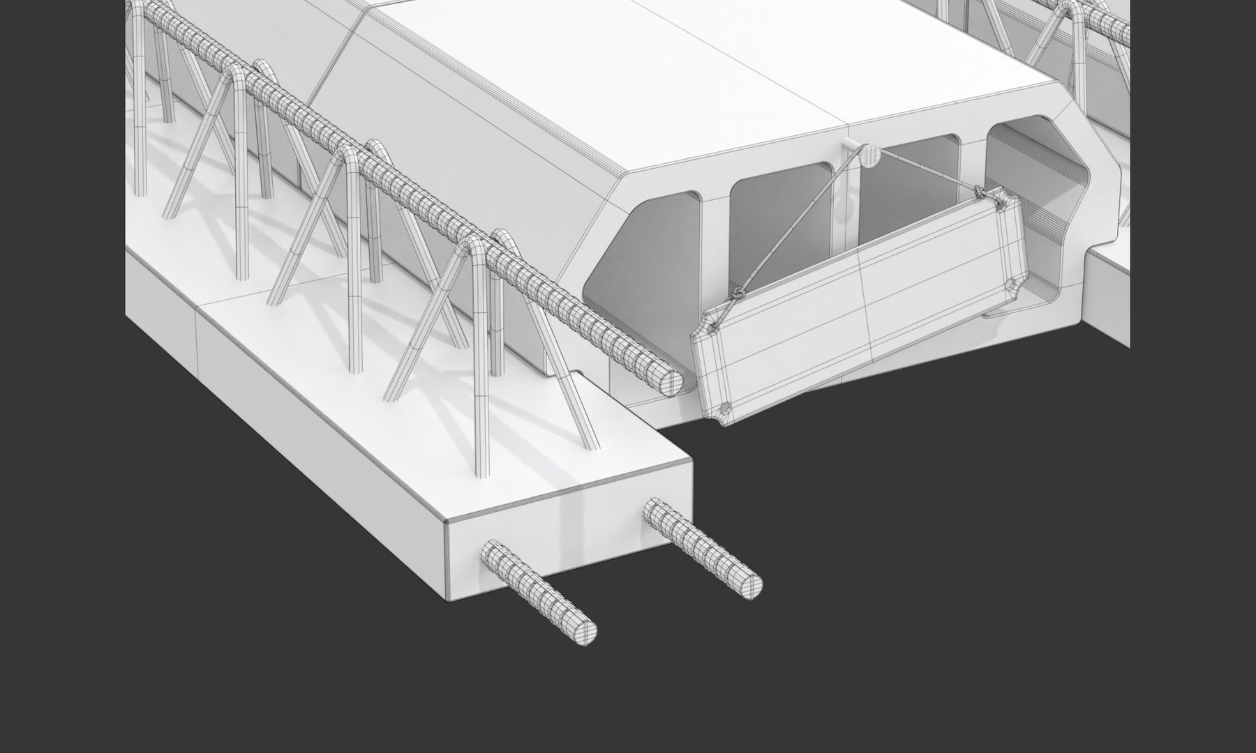 3D Concrete Floor Slab Block System - TurboSquid 2168735