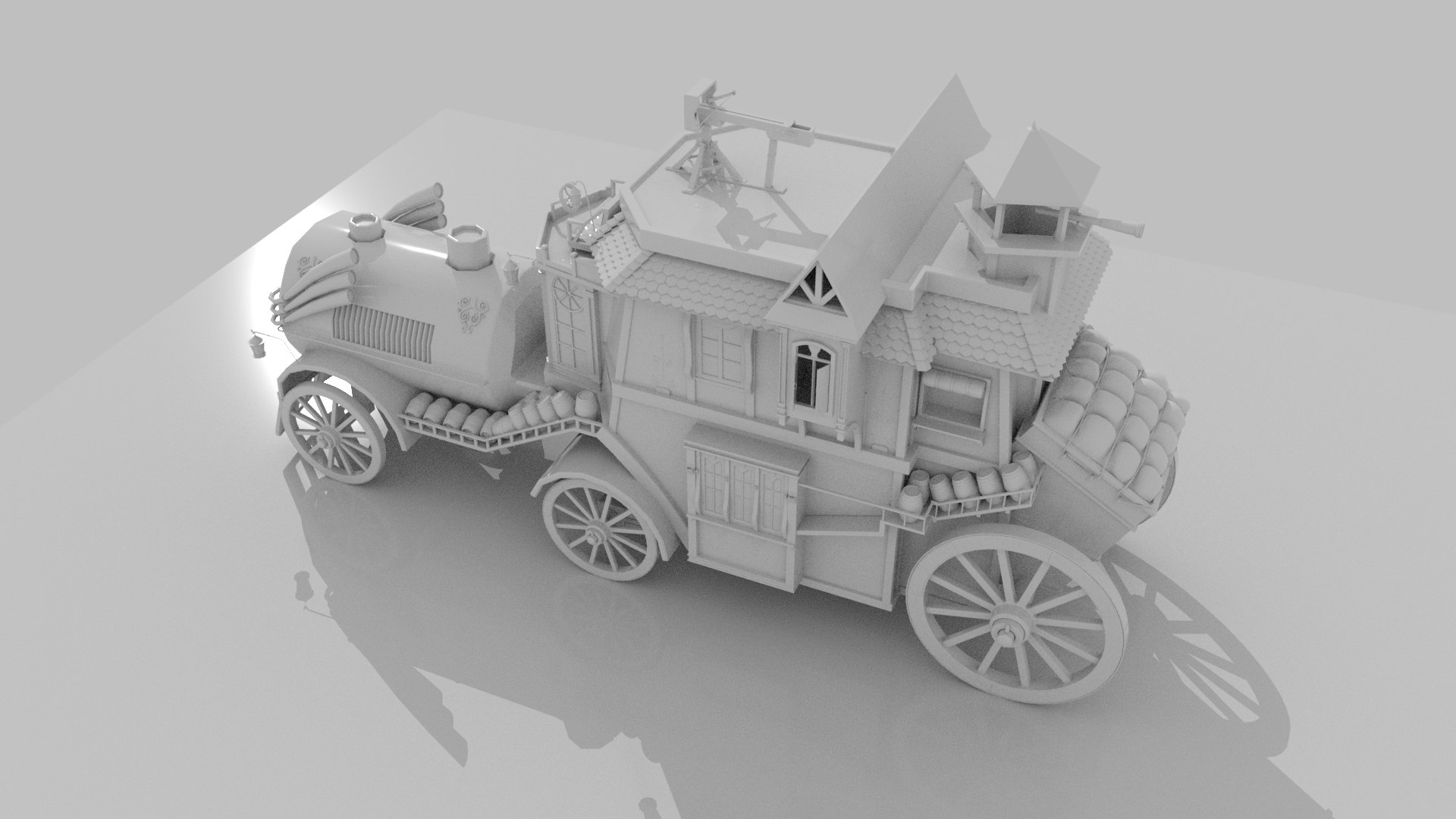 Chariot 3D Model - TurboSquid 2305316