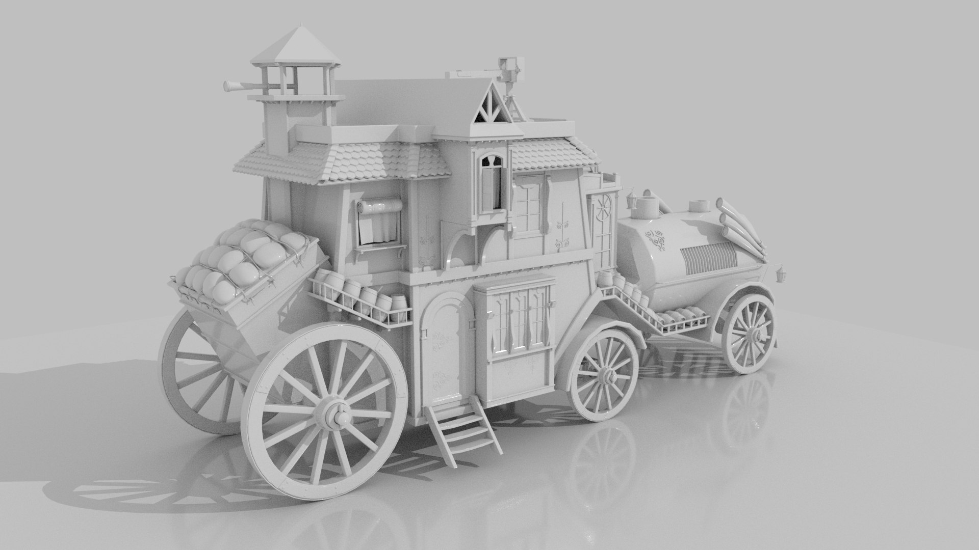 Chariot 3D Model - TurboSquid 2305316
