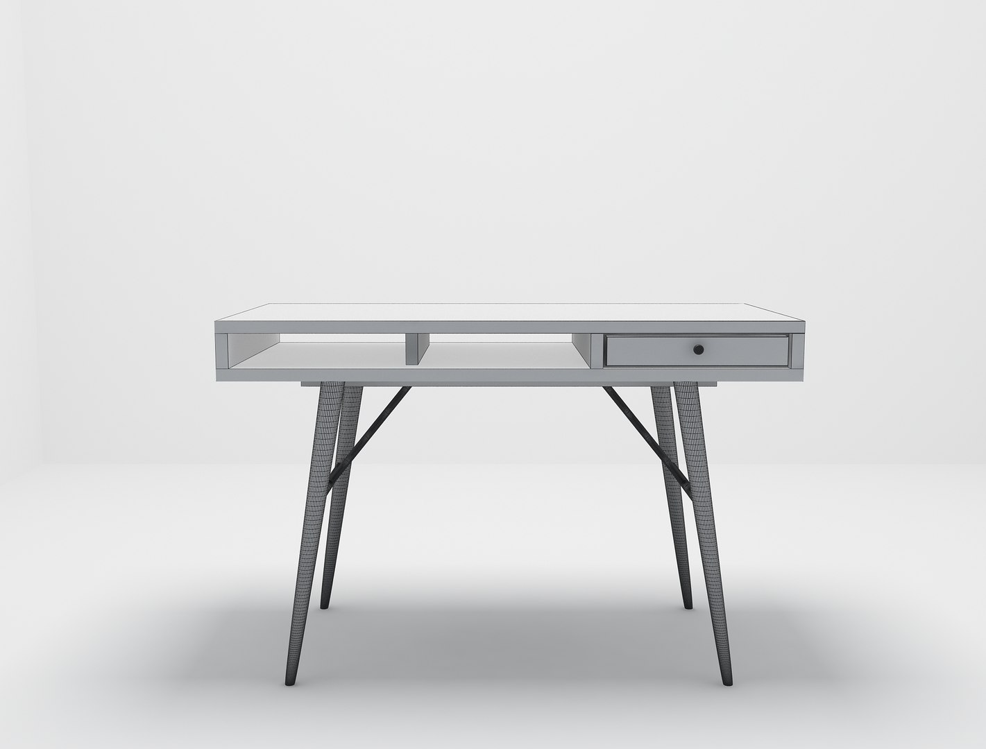 3D Minimalist Study Desk Model - TurboSquid 1784510