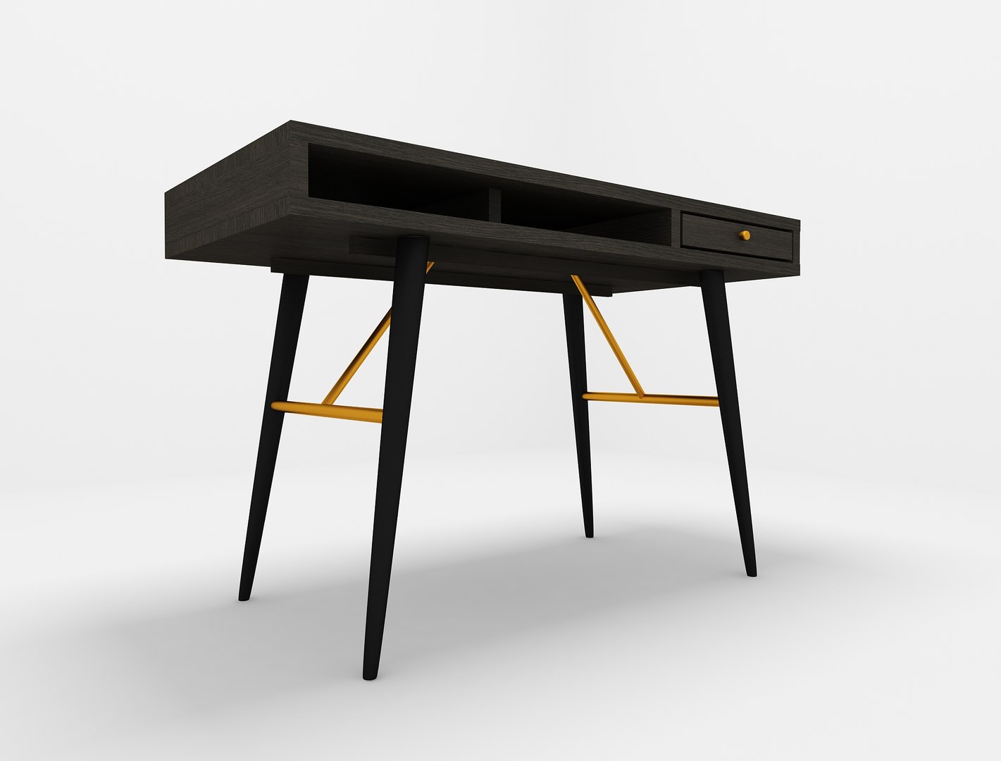 3D Minimalist Study Desk Model - TurboSquid 1784510