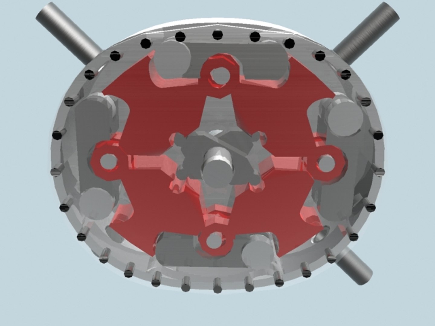Quasiturbine Engine 3d Model