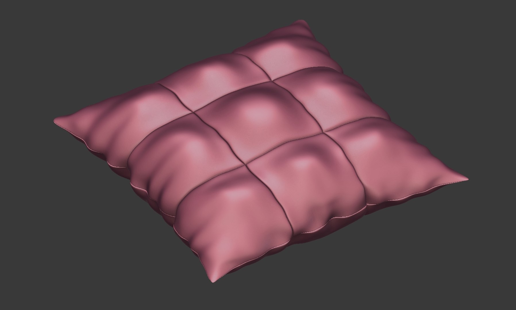 3D square pillow model - TurboSquid 1224516