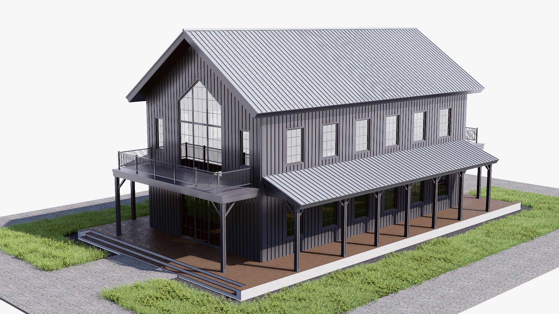 Barndominium 3D Model - TurboSquid 2326397