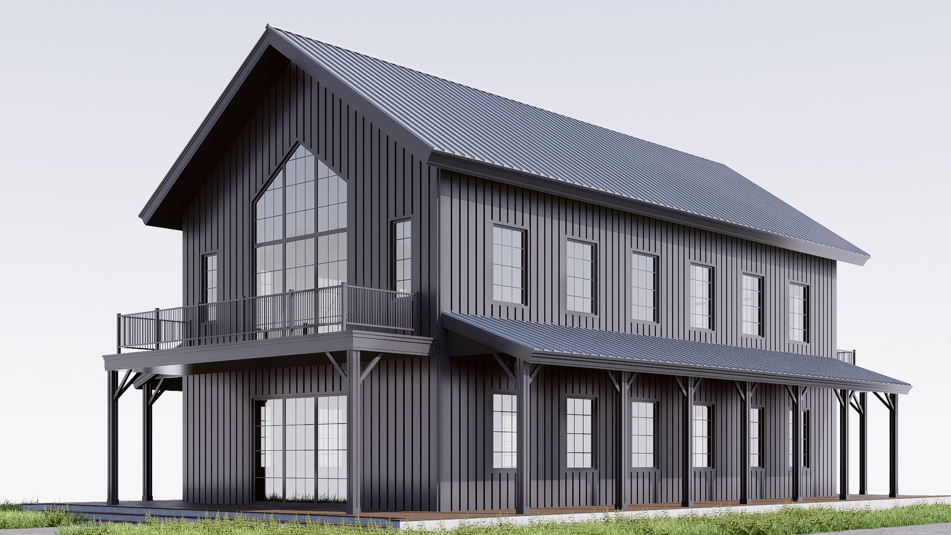 Barndominium 3D Model - TurboSquid 2326397