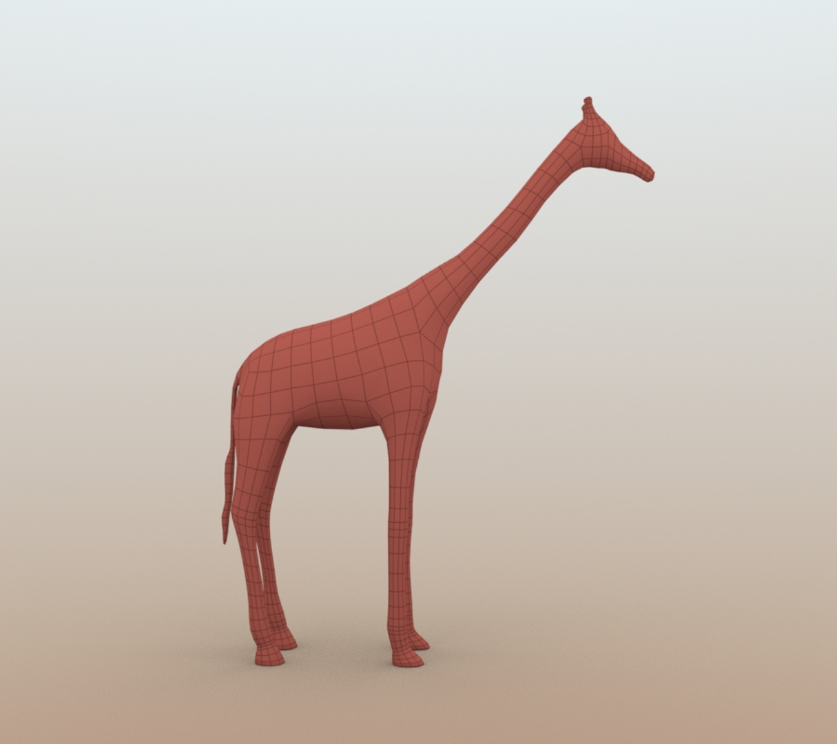 Giraffe base mesh 3D model - TurboSquid 1399369