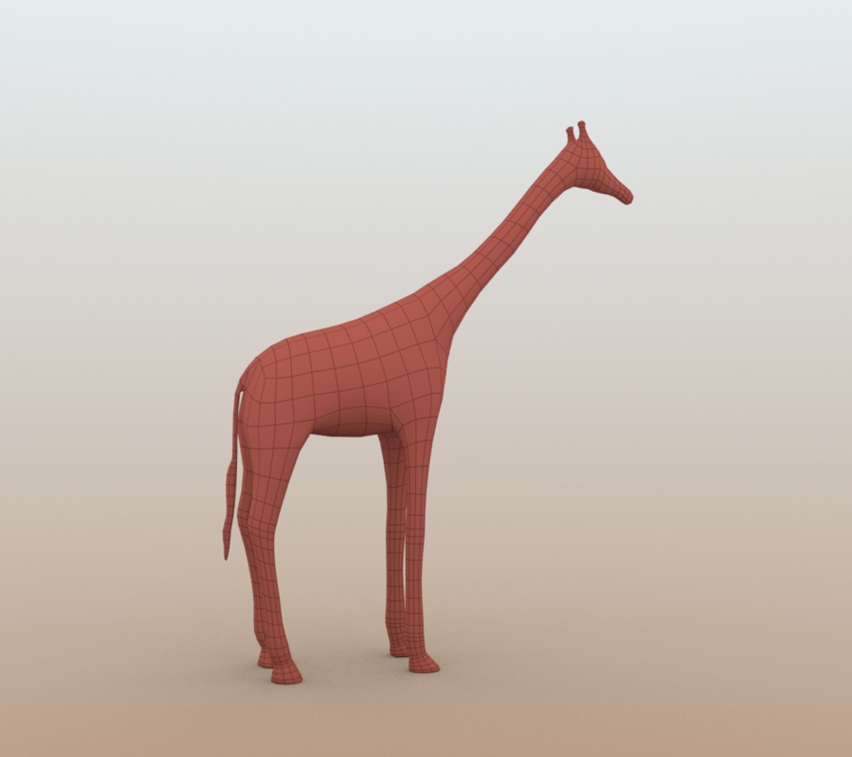 Giraffe base mesh 3D model - TurboSquid 1399369