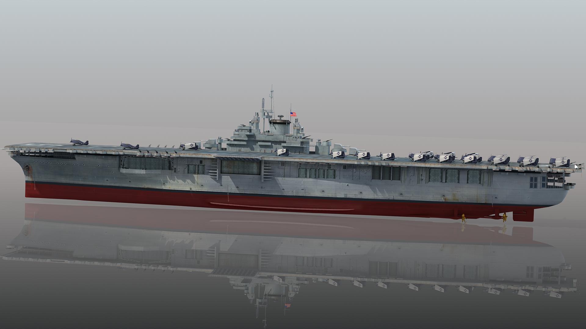 3D Model Uss Randolph Cv-15 1944-1945 - TurboSquid 1489583