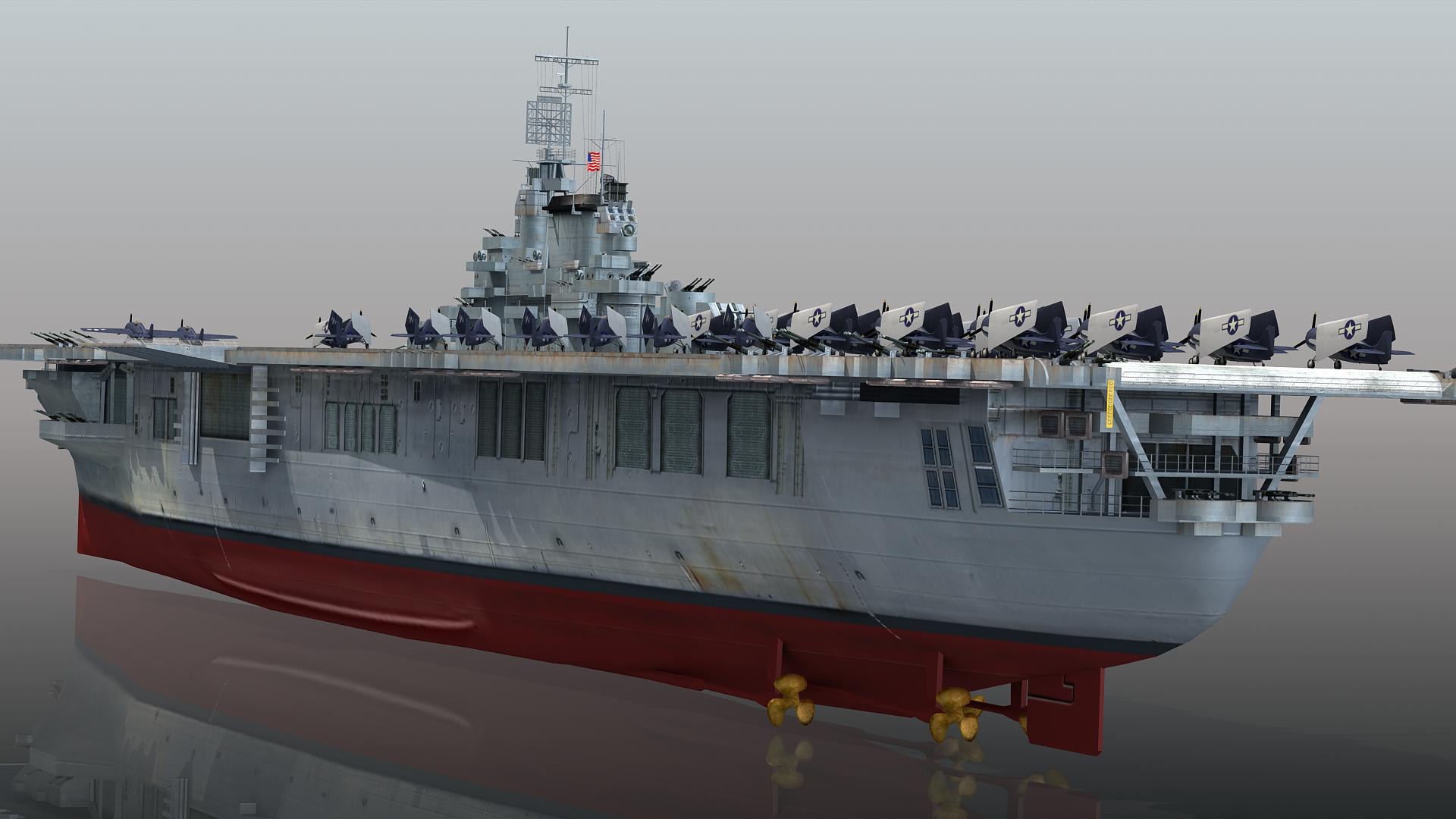 3D Model Uss Randolph Cv-15 1944-1945 - TurboSquid 1489583