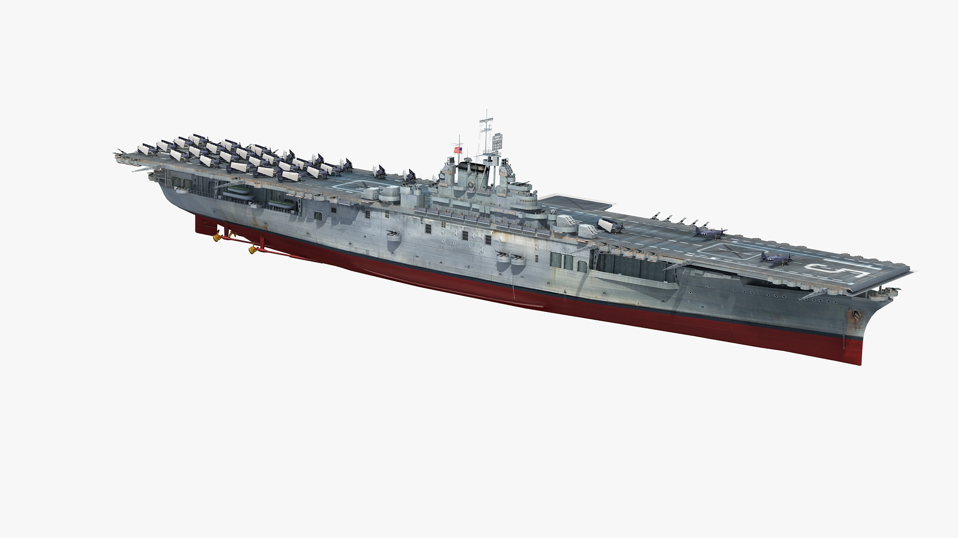 3D Model Uss Randolph Cv-15 1944-1945 - TurboSquid 1489583
