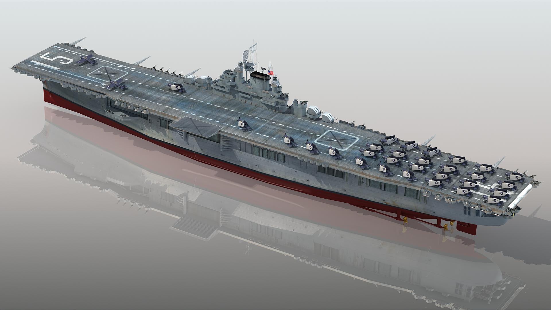 3D Model Uss Randolph Cv-15 1944-1945 - TurboSquid 1489583