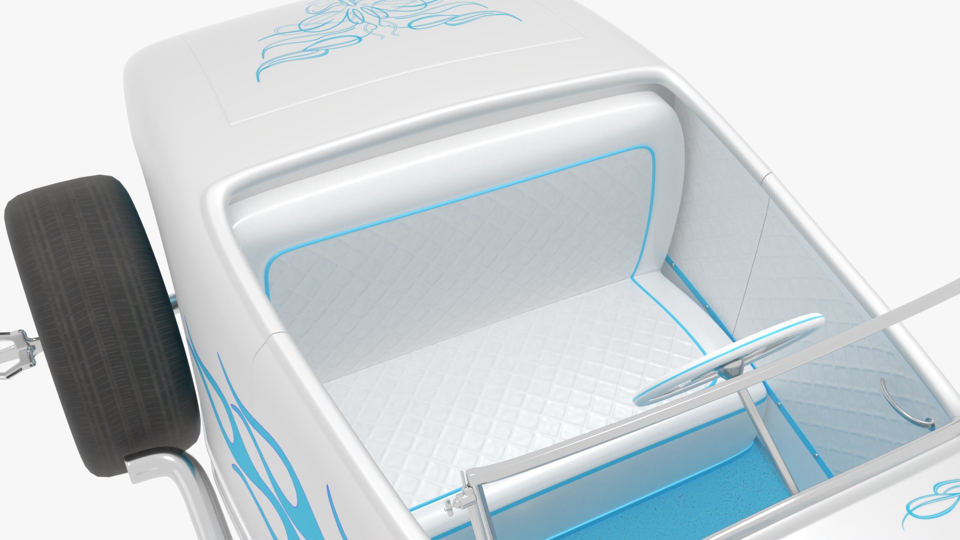 3D Hot Rod White - TurboSquid 2249416