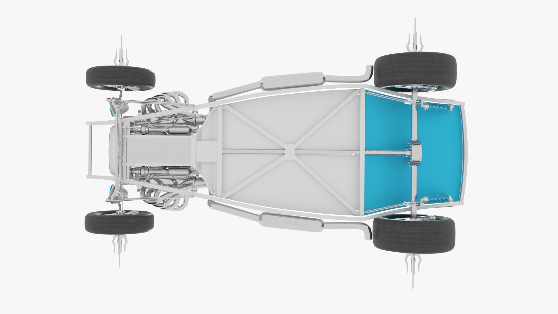 3D Hot Rod White - TurboSquid 2249416