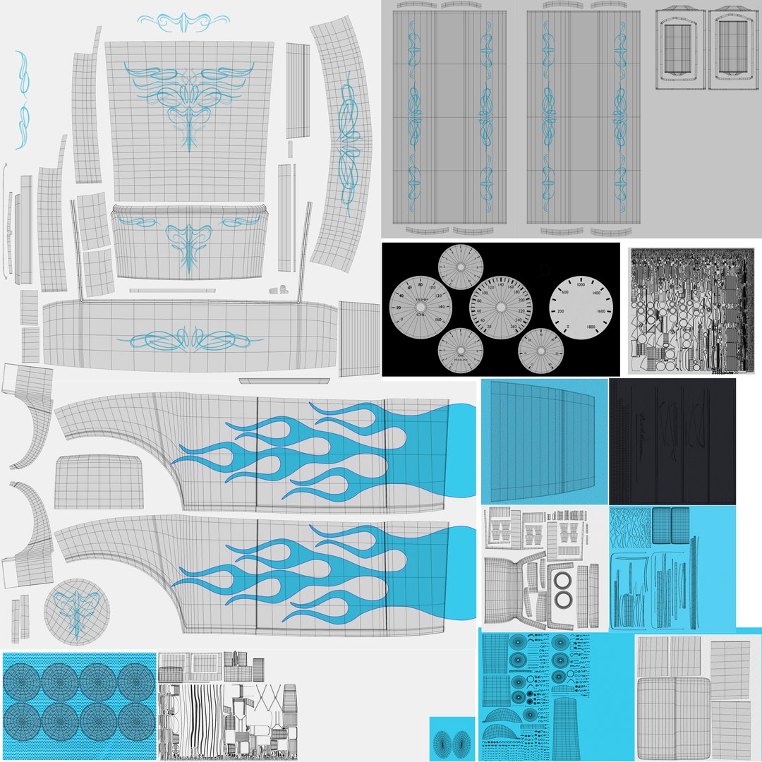 3D Hot Rod White - TurboSquid 2249416