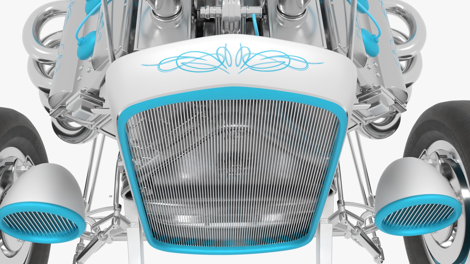 3D Hot Rod White - TurboSquid 2249416