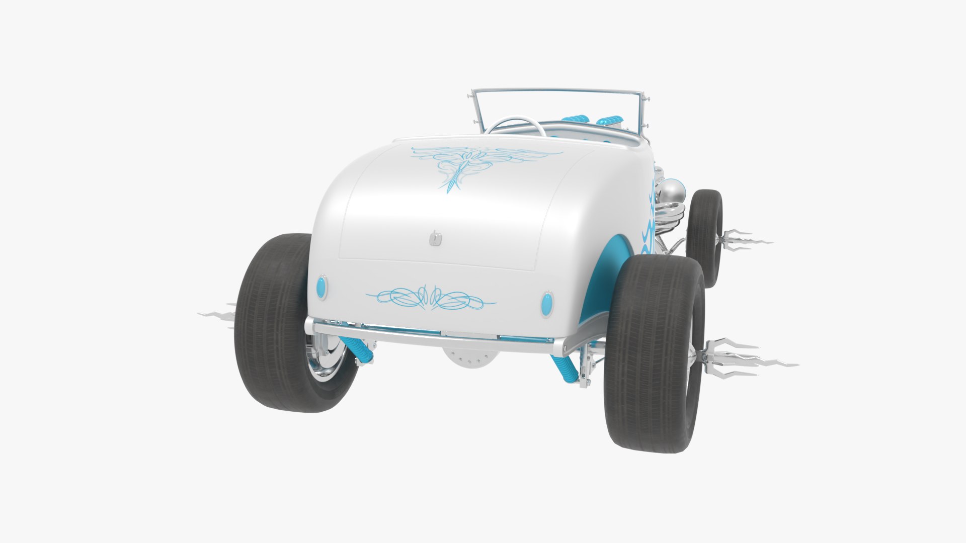 3D Hot Rod White - TurboSquid 2249416