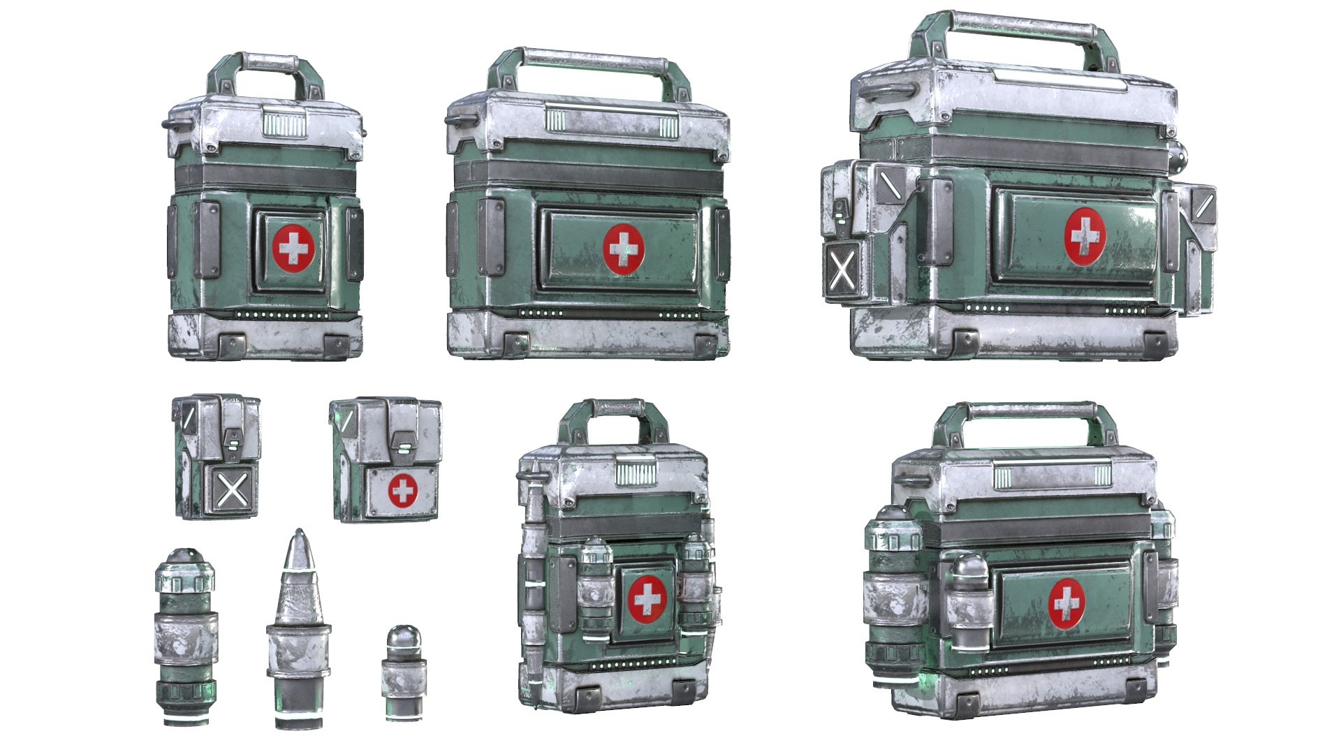 Medical Kits Bag Canister 3D Model - TurboSquid 1694579