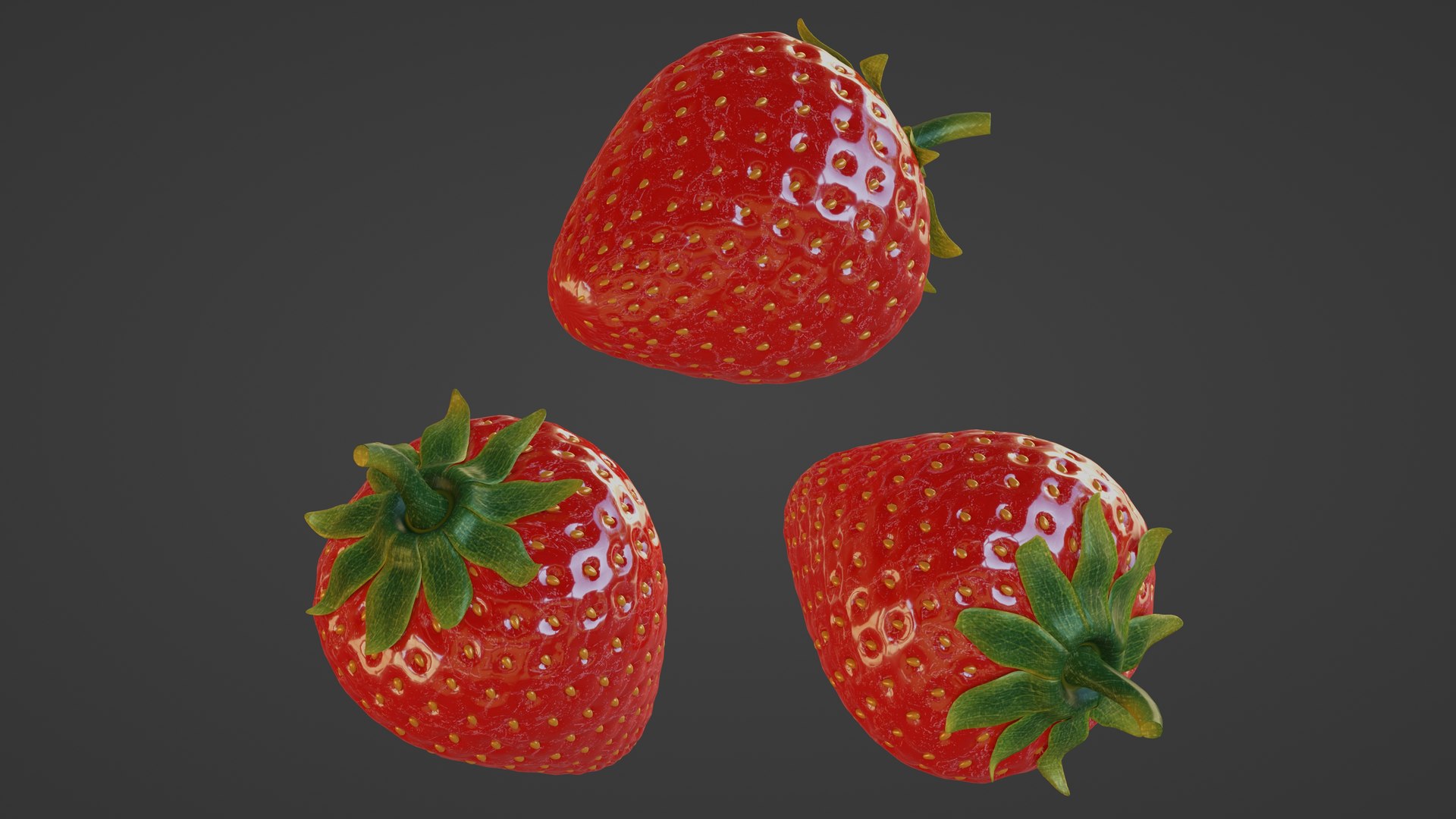 Strawberry 3D - TurboSquid 2051825