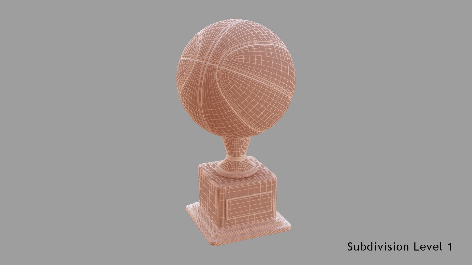 3D Basketball Trophy - TurboSquid 2118399