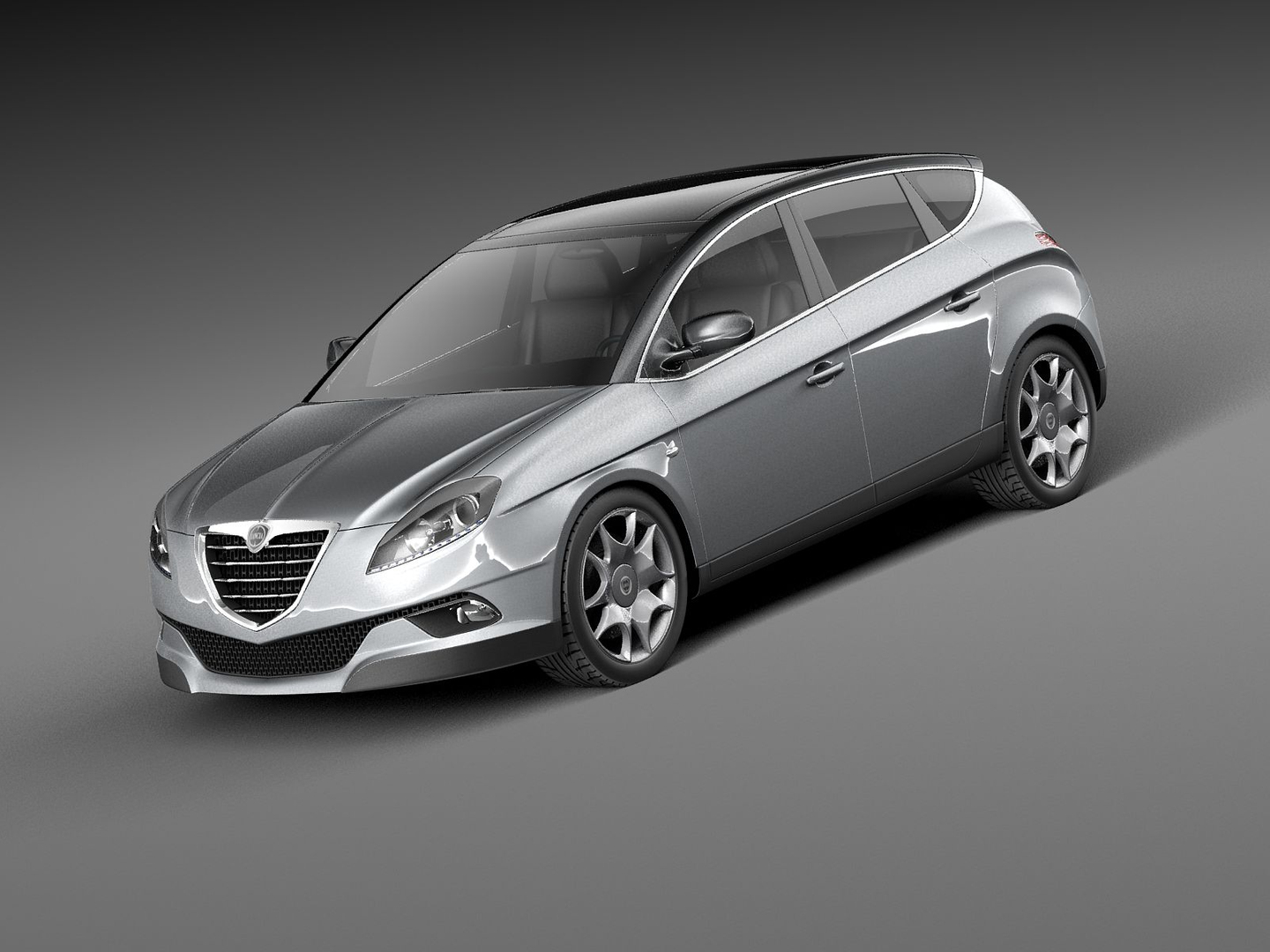 Lancia Delta Car 3d Model