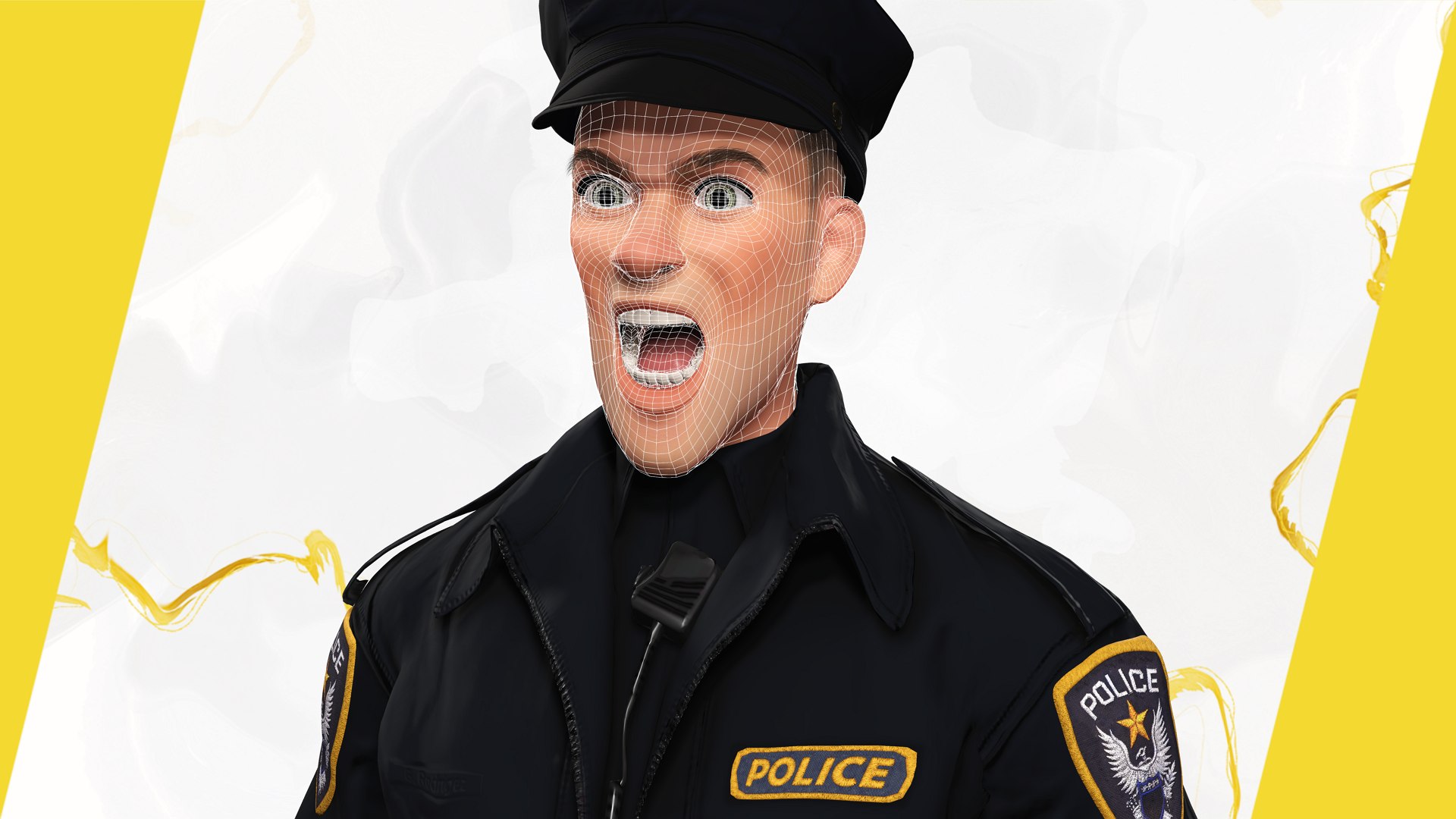 3D Law Enforcement Toon Character Police Officer 3D - TurboSquid 2353458
