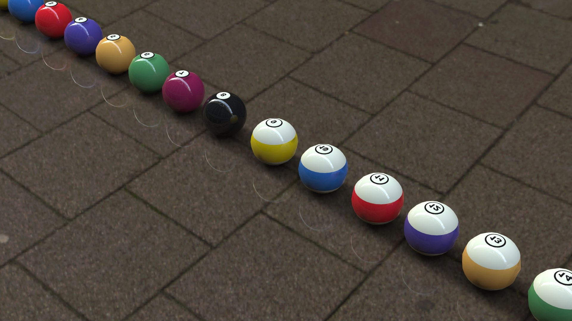 3D American Pool Balls - TurboSquid 2100791