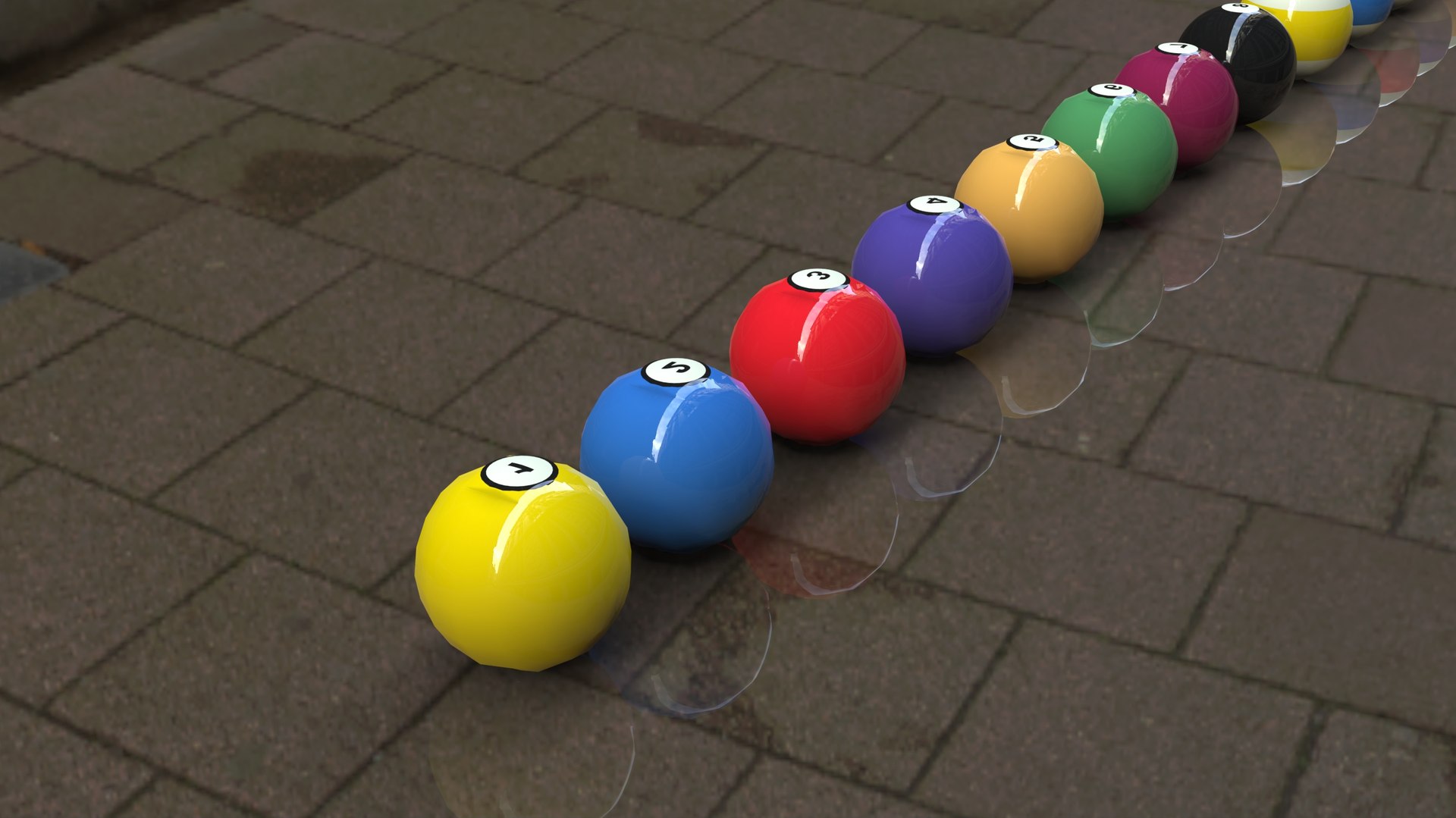 3D American Pool Balls - TurboSquid 2100791