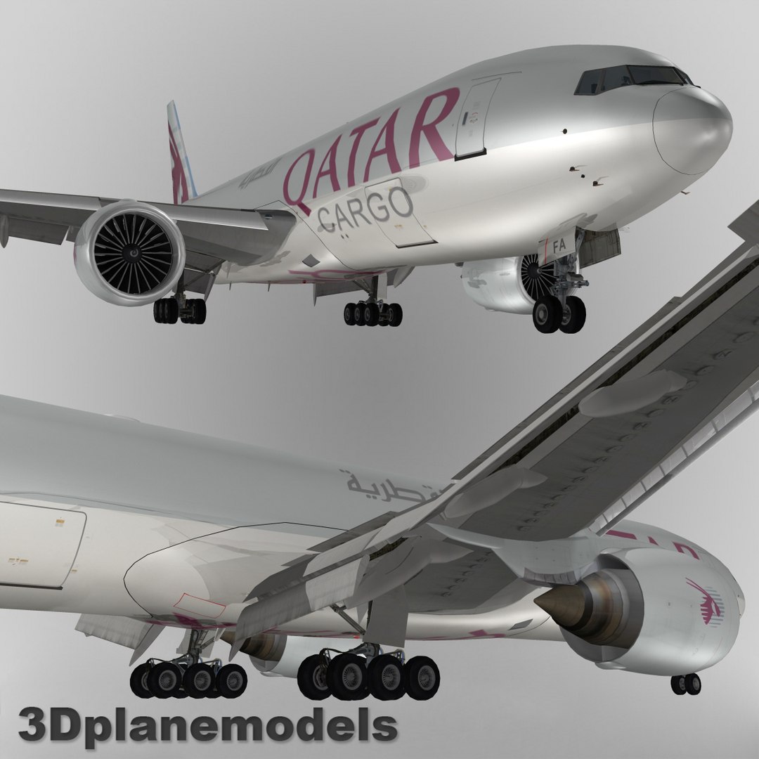 3d boeing 777-200f cargo